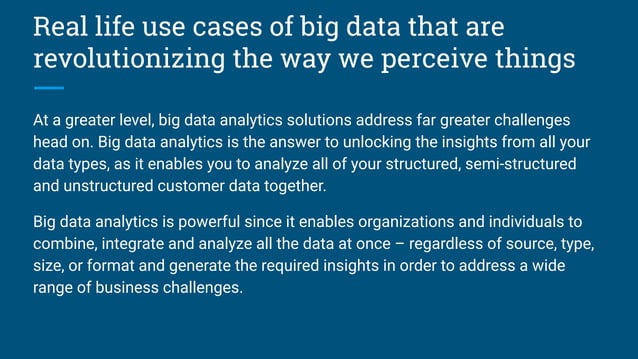 Big data analytics use cases: all you need to know | PDF | Databases ...