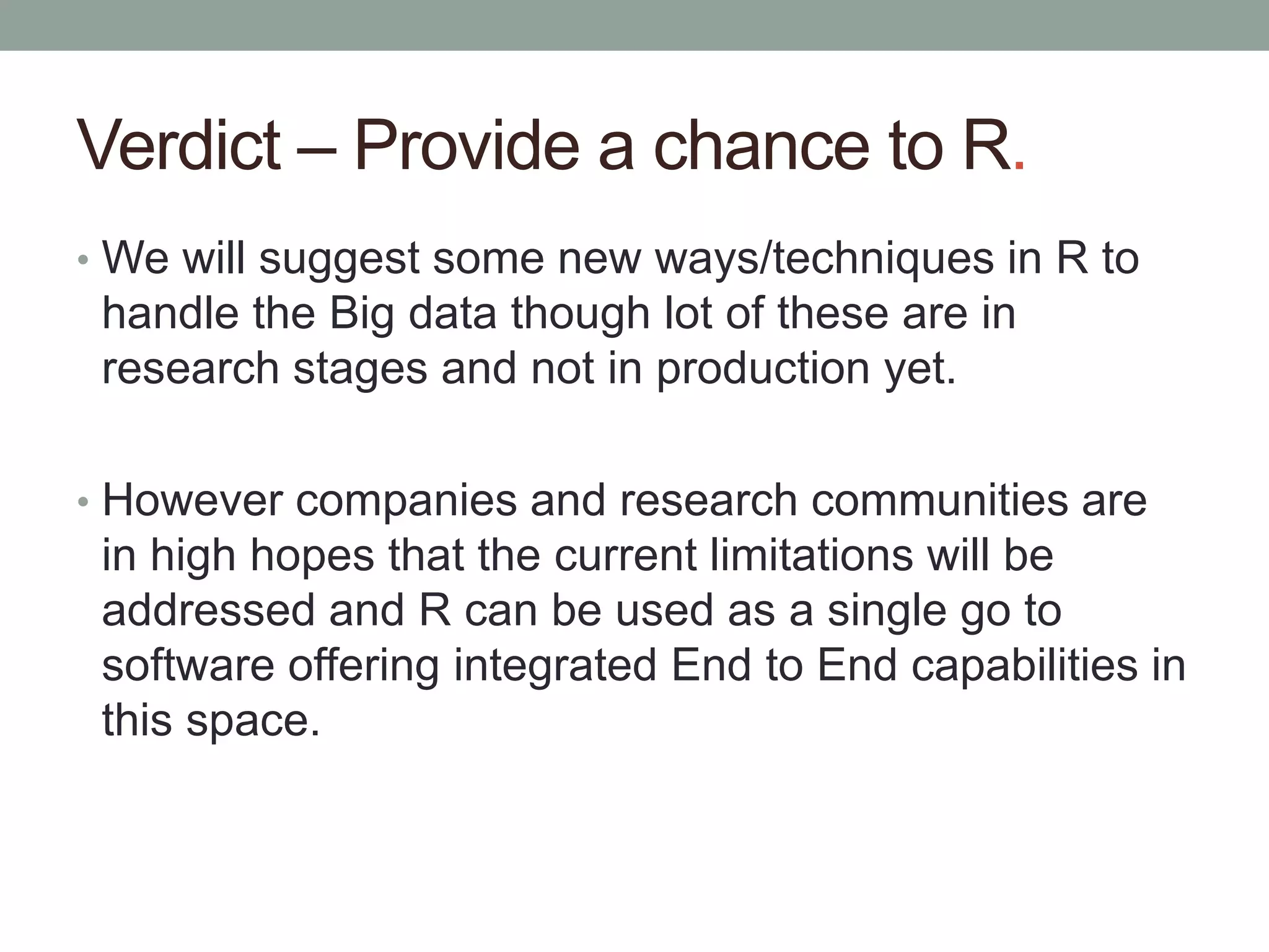 Big Data Analytics Using R Pptx Cloud Computing Internet