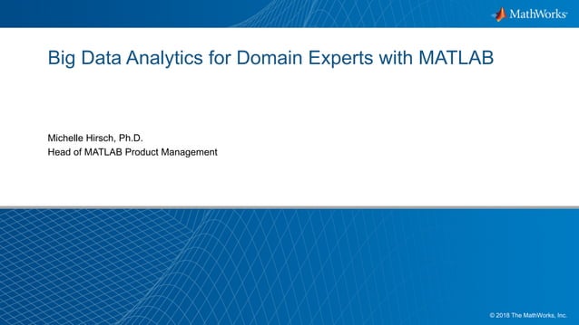 Big Data Analytics With MATLAB | PDF | Programming Languages | Computing