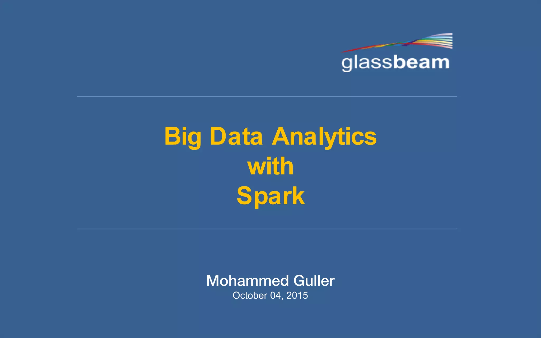 Big Data Analytics with Spark | PDF