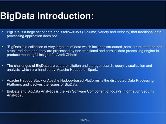 Information Security Analytics | PPT