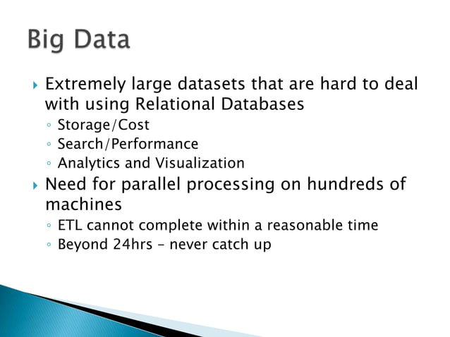 Big Data And Hadoop Pptx Databases Computer Software And Applications