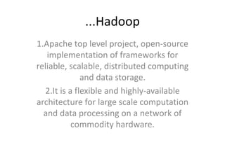 Big data and hadoop anupama | PPT