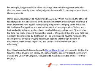 Big Data and Its Impacts on the Legal Profession | PPT