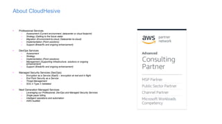 Big Data and Machine Learning on AWS | PPT