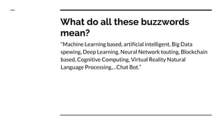 Big data and other buzzwords | PPT