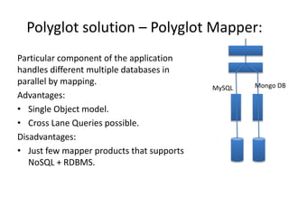Big data and polyglot solutions | PPT