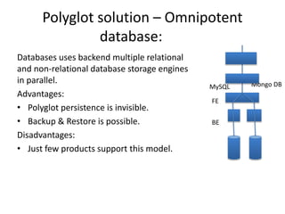 Big data and polyglot solutions | PPT