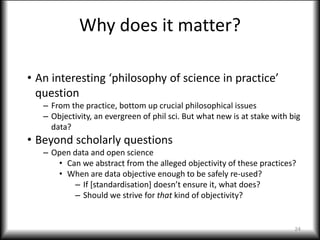 Big data and the question of objectivity | PPT