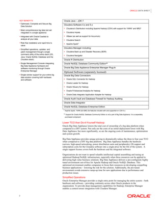 Bigdataappliance datasheet-1883358 | PDF