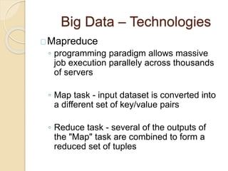 Big Data - Applications and Technologies Overview | PPT