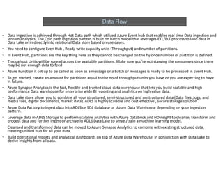 Azure data analytics platform - A reference architecture | PDF