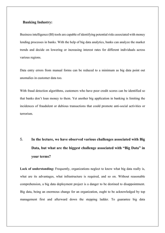 Big data assignment | PDF