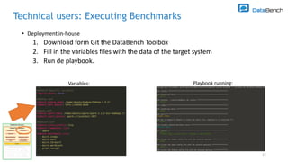 Big Data Benchmarking, Tomas Pariente Lobo, Open Expo Europe, 20/06/2019 | PPT
