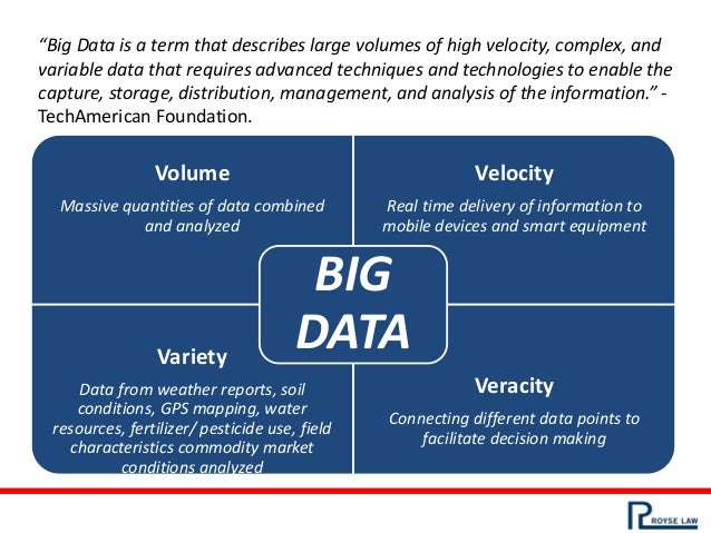 Big Data Benefits and Issues for Agriculture by Satya Narayan