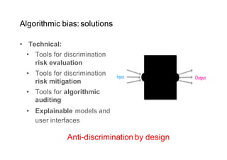 Big data, Big prejudice: how algorithms can discriminate? | PDF ...