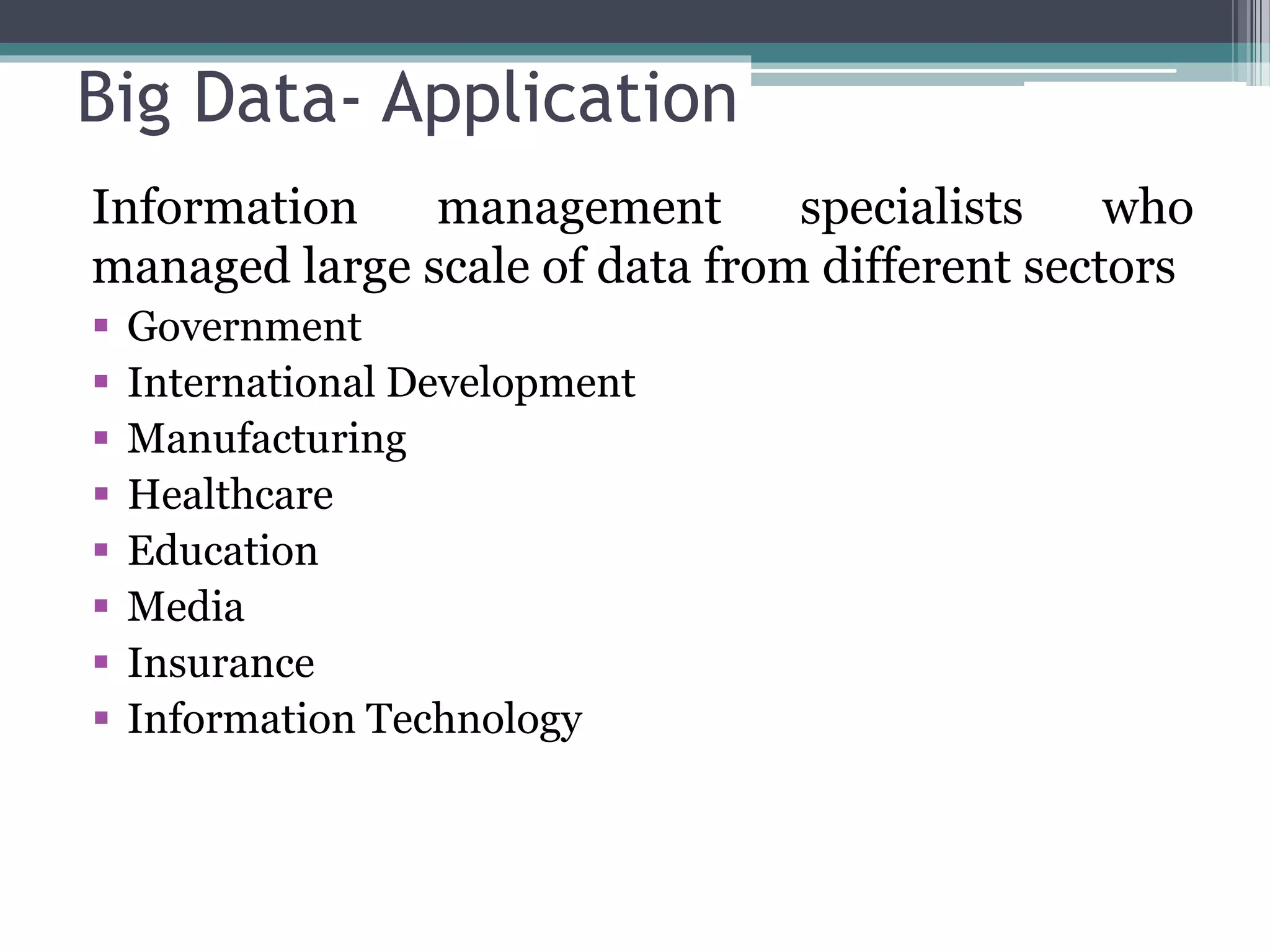 Big Data Applications in LinkedIn | PPTX