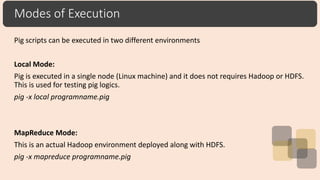 Big data components - Introduction to Flume, Pig and Sqoop | PPT