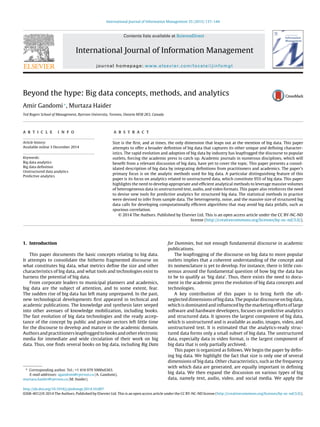 Big data concepts for management information system | PDF