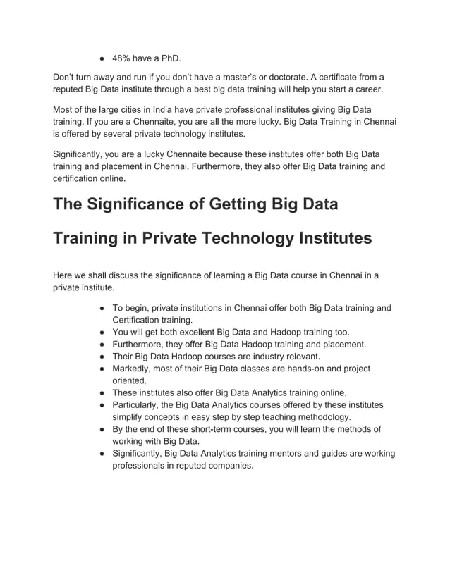 Big data course | big data training | big data classes | PDF