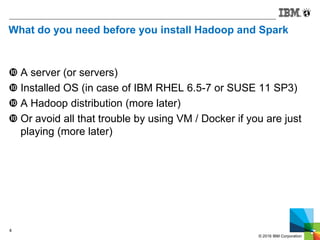 Installing Hadoop / Spark from scratch | PPT