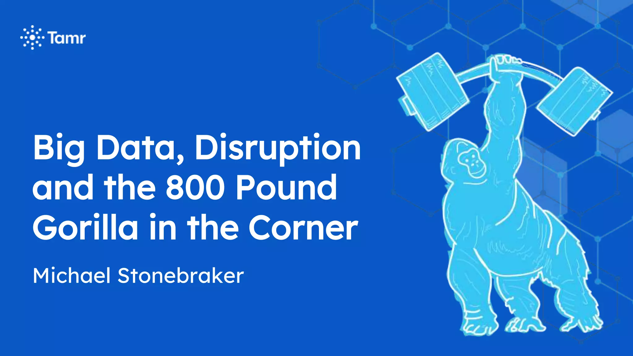 Michael Stonebraker: Big Data, Disruption, and the 800 Pound Gorilla in ...