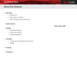 Big Data, NoSQL, NewSQL & The Future of Data Management | PPT