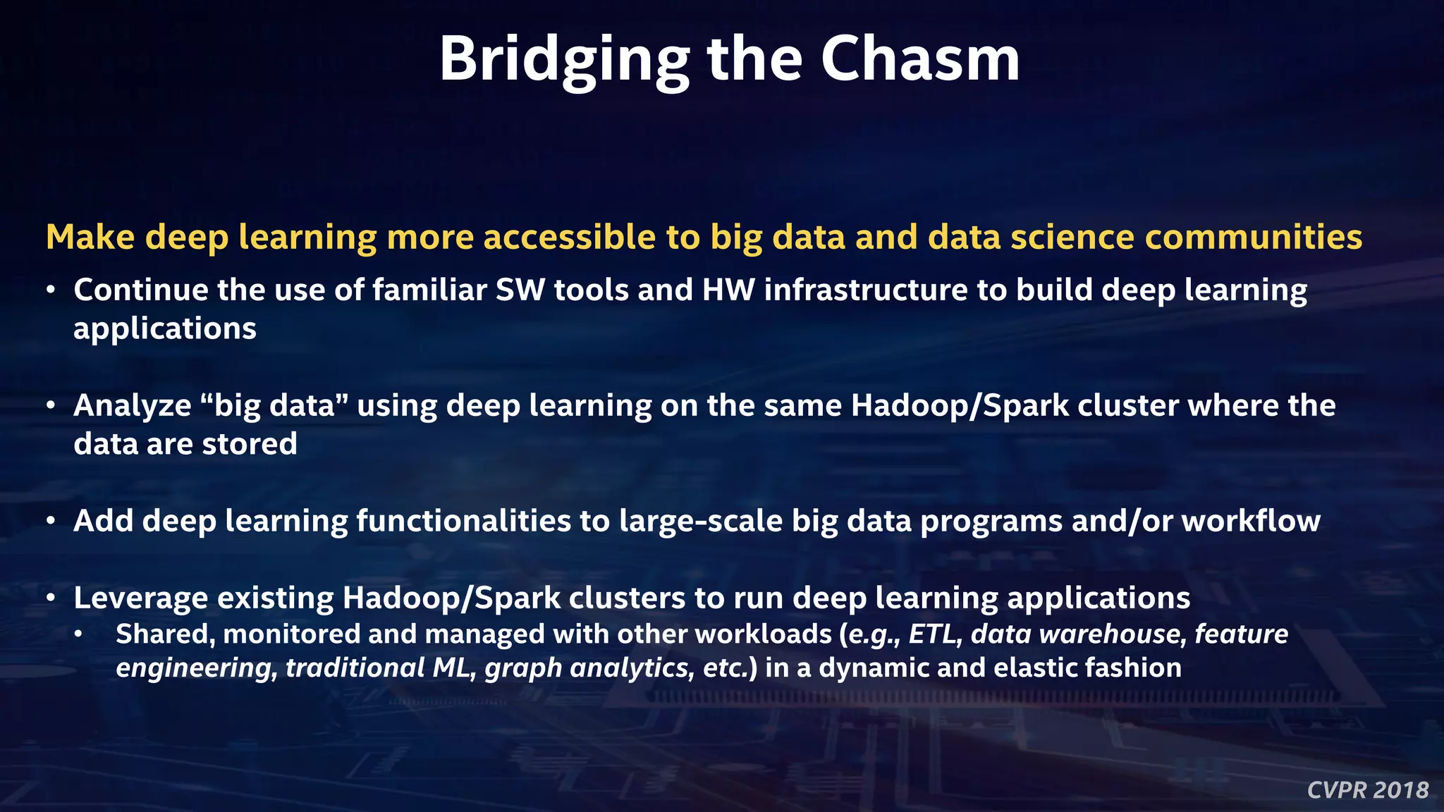 Build Deep Learning Applications for Big Data Platforms (CVPR 2018 tutorial) | PPT