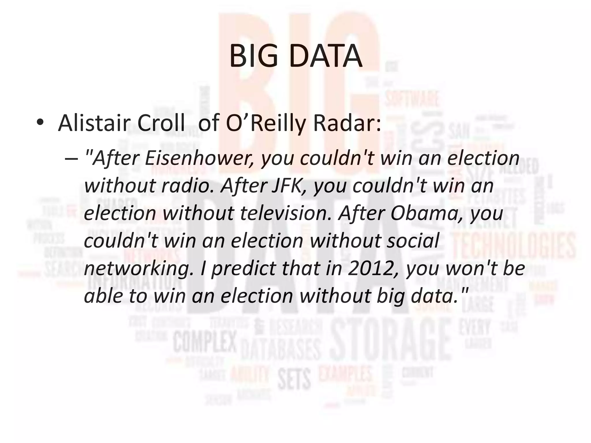 Big Data & Elections | PPTX