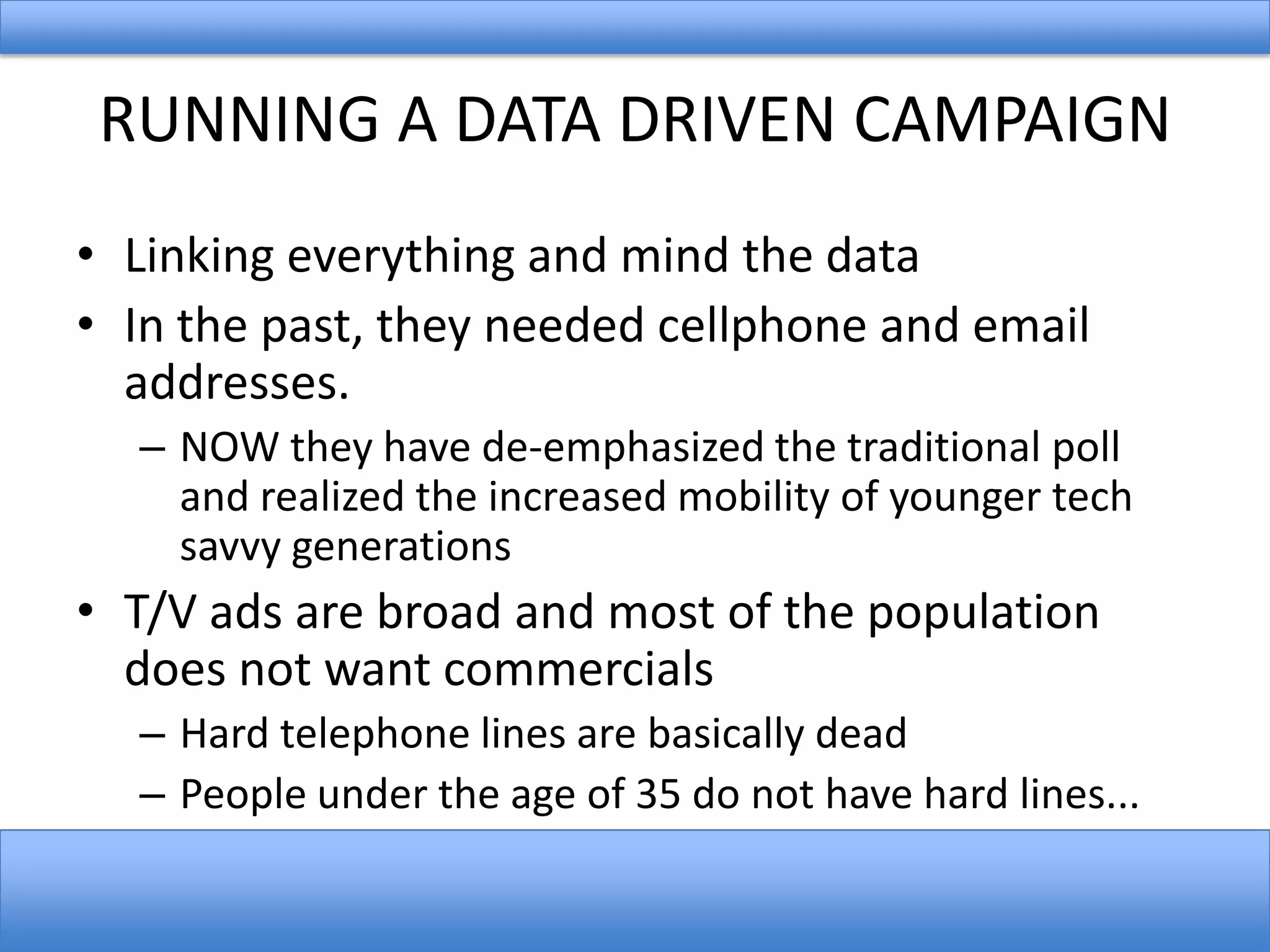 Big Data & Elections | PPTX