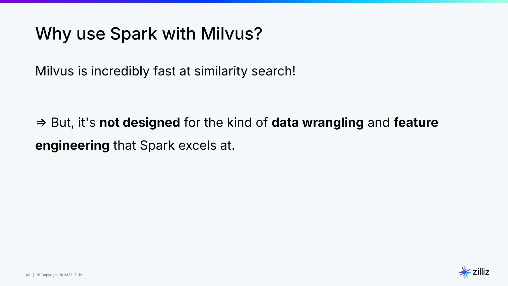 Supercharge Spark: Unleashing Big Data Potential with Milvus for RAG systems | PDF