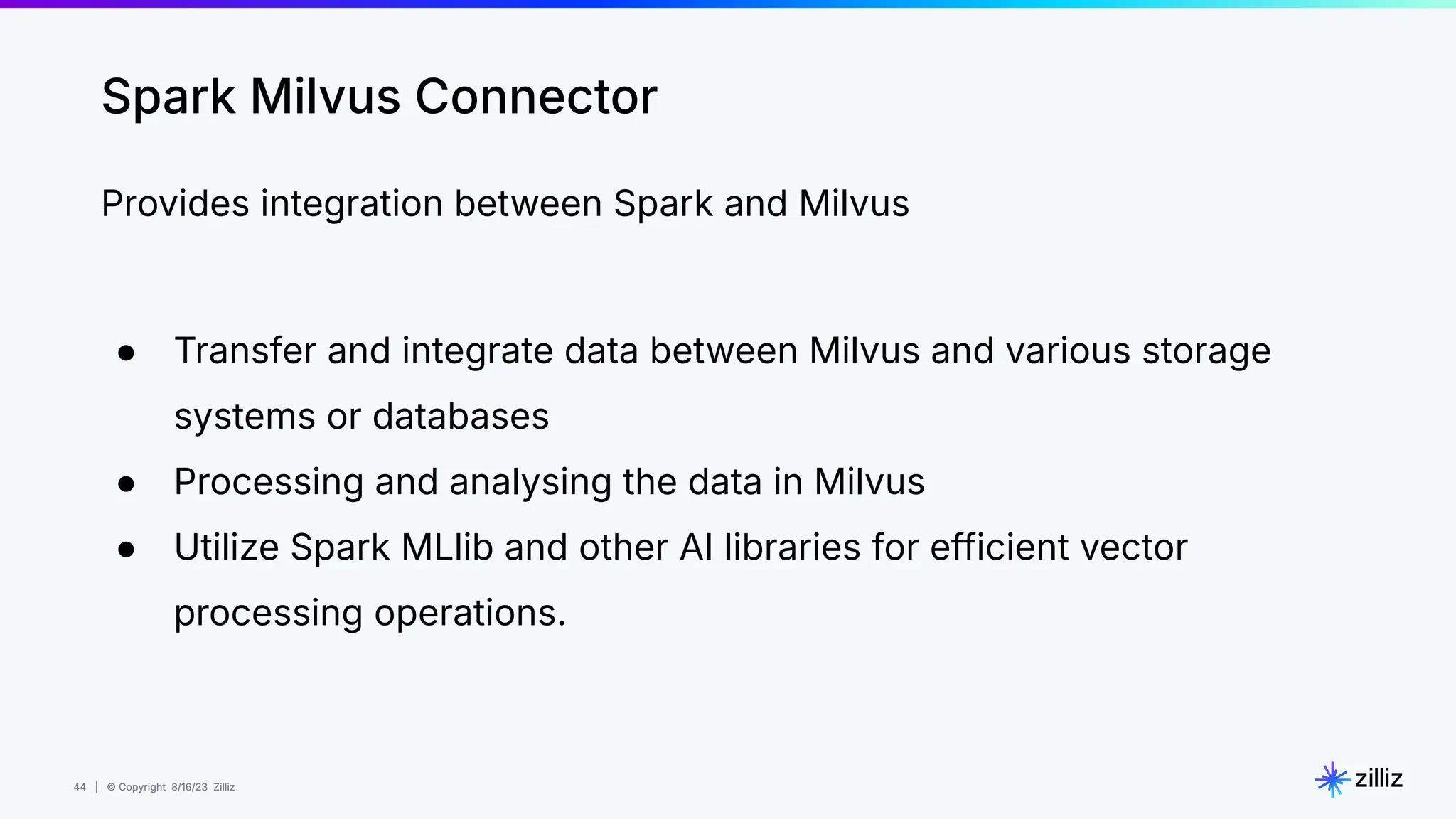 Supercharge Spark: Unleashing Big Data Potential with Milvus for RAG systems | PDF