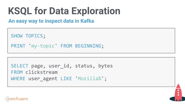 Big, Fast, Easy Data: Distributed Stream Processing for Everyone with KSQL, the Streaming SQL ...