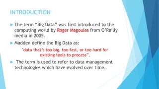 An Overview of BigData | PPTX