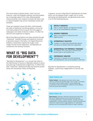 Big Data For Development A Primer | PDF | Internet | Computing
