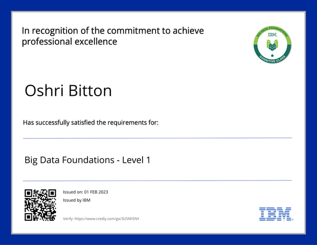 Big Data Foundations Level 1-IBM SkillsBuild | PPT