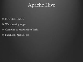 Big data hadoop ecosystem and nosql | PPT