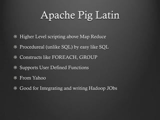 Big data hadoop ecosystem and nosql | PPT