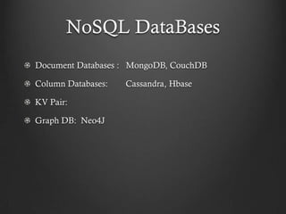 Big data hadoop ecosystem and nosql | PPT
