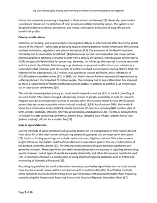 Big Data in Drug Safety: Making post-marketing surveillance in ...