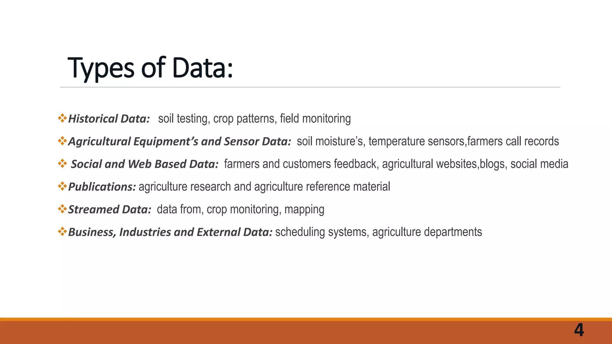 Big data in precision agriculture | PPTX