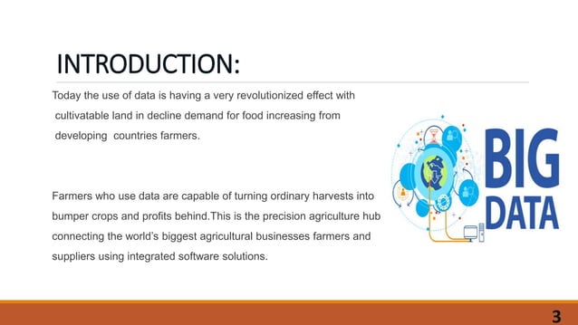 Big data in precision agriculture | PPTX | Agriculture | Industries