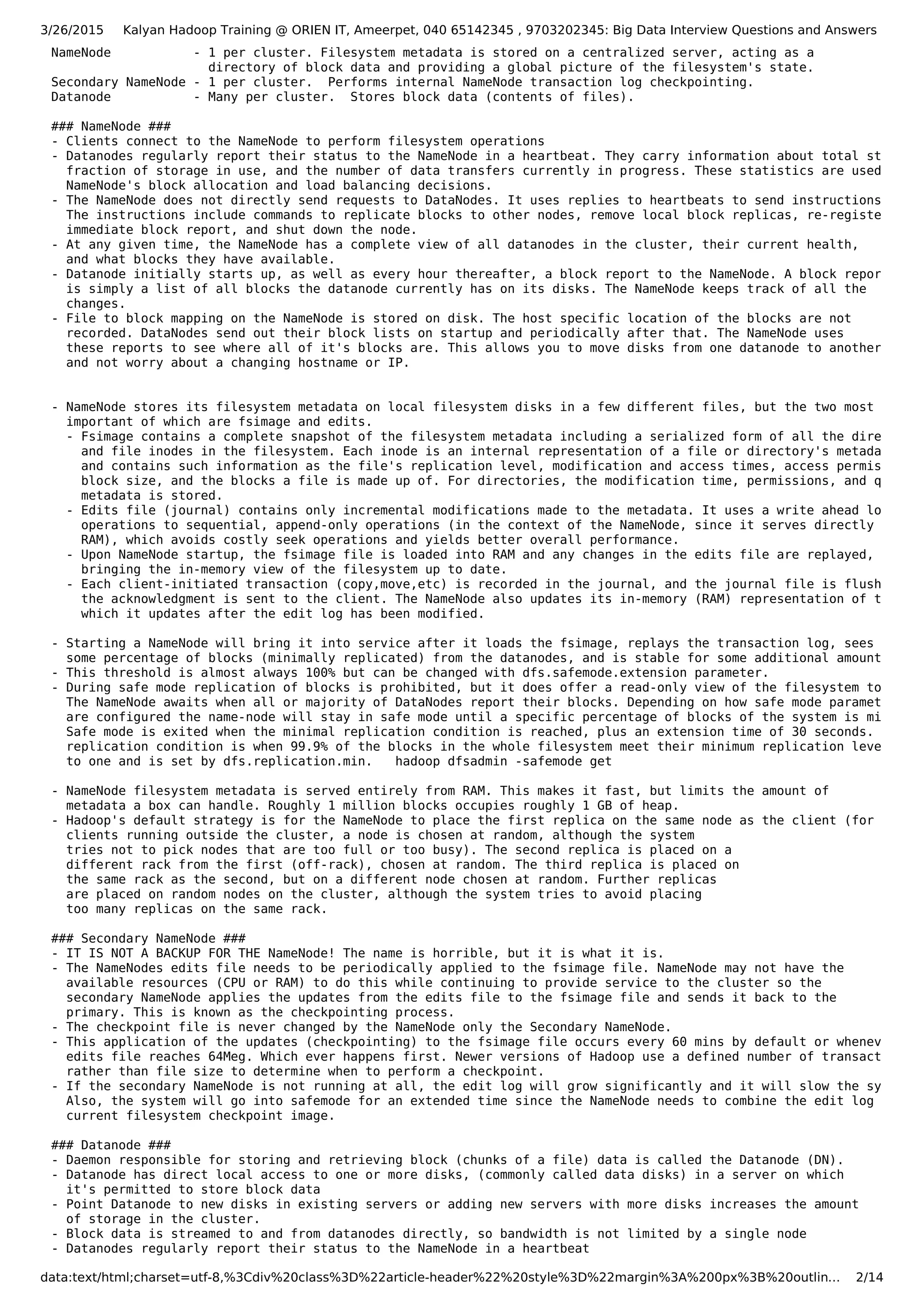 Big Data Interview Questions And Answers Pdf