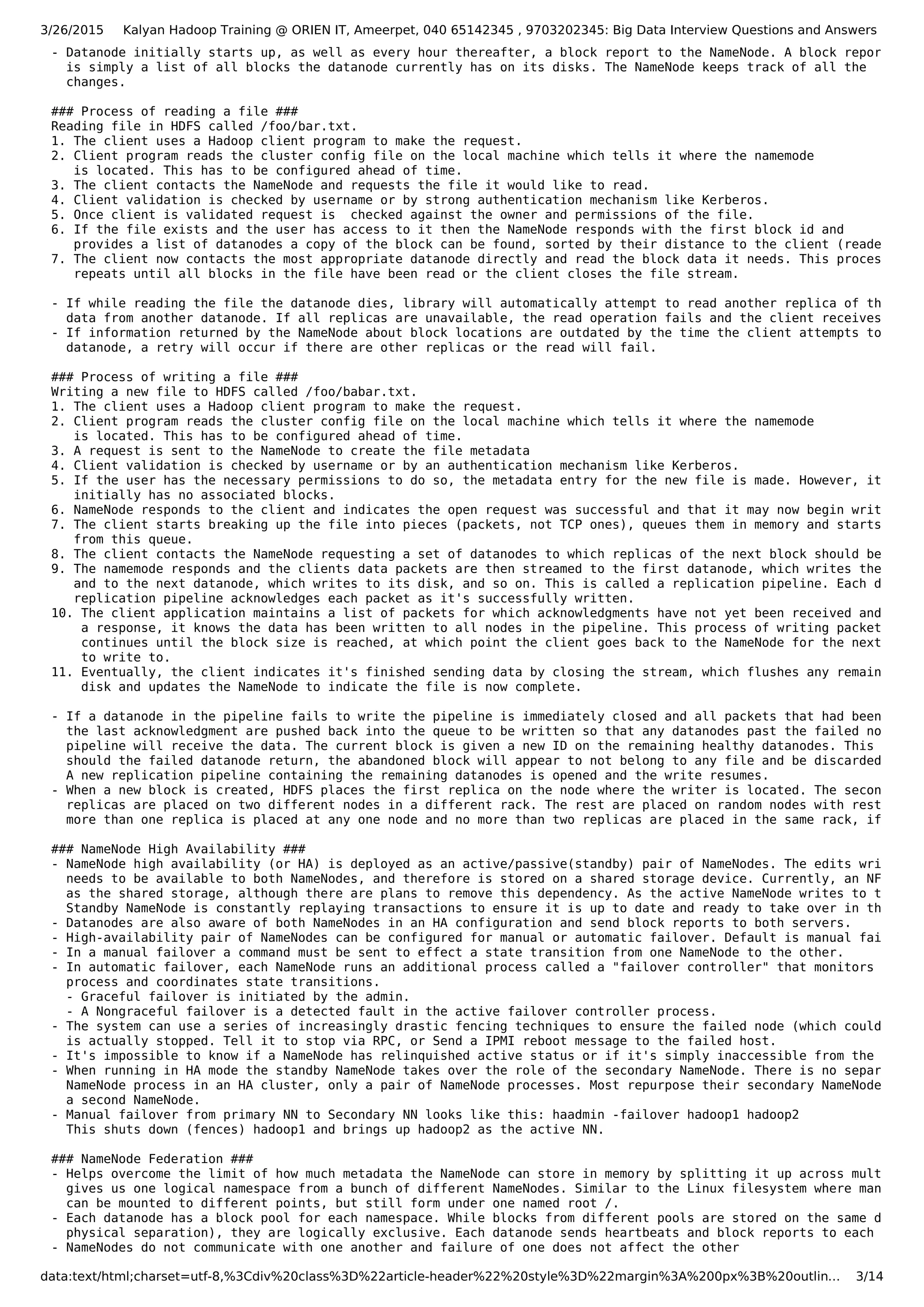 Big data interview questions and answers | PDF