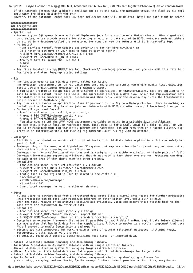 Big Data Interview Questions And Answers Pdf
