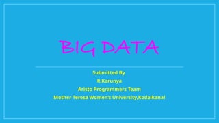 Introduction to Big data with clear Examples | PPTX | Databases | Computer Software and Applications