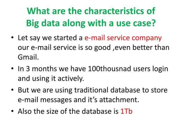 Big data explanation with real time use case | PPT