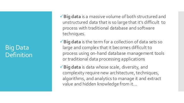 A Big Data Concept