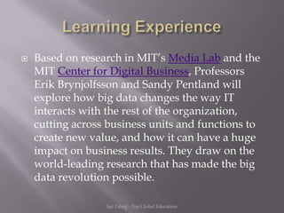 Big data making complex things simpler | PPT