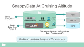 SnappyData Overview Slidedeck for Big Data Bellevue | PPT